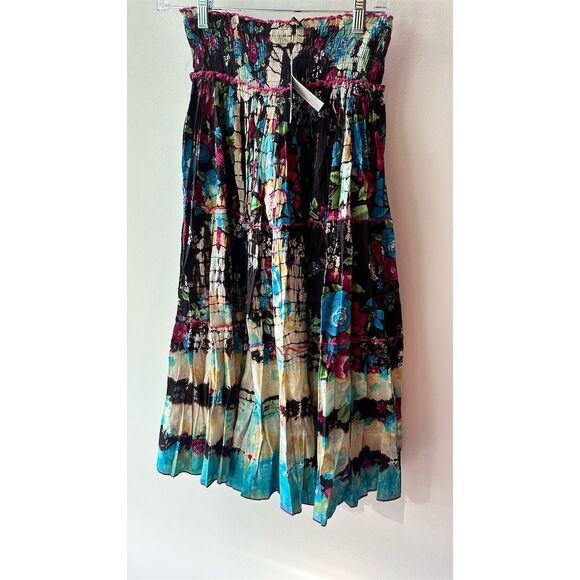 Chaudry | Skirts | 3 Chaudry Xs Nwt Maxi Skirt Multicolor Boho Beach ...